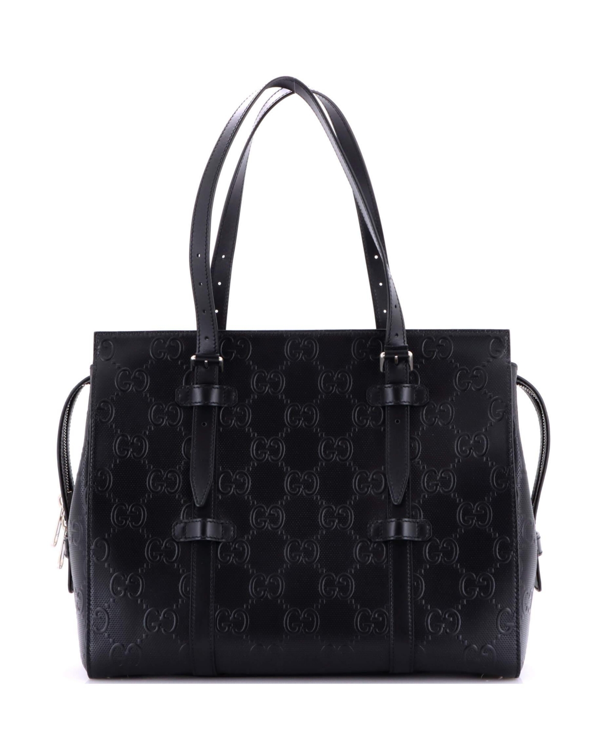 Click here for Pre-Owned Gucci Tote Bag Gg Embossed Perforated Le... prices