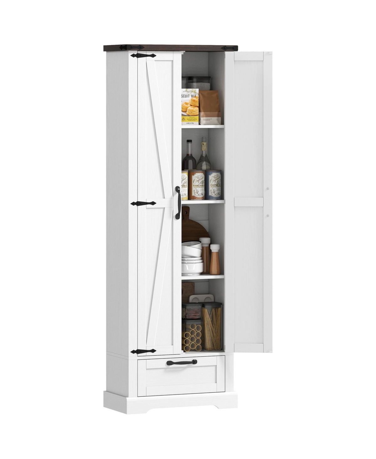 Click here for Homcom 71" Kitchen Pantry  Farmhouse Storage... prices