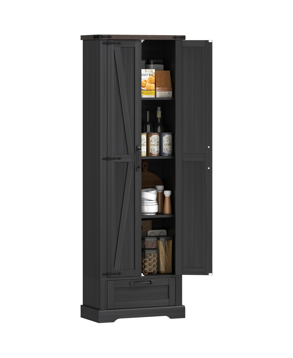 Click here for Homcom 71" Kitchen Pantry  Farmhouse Storage... prices