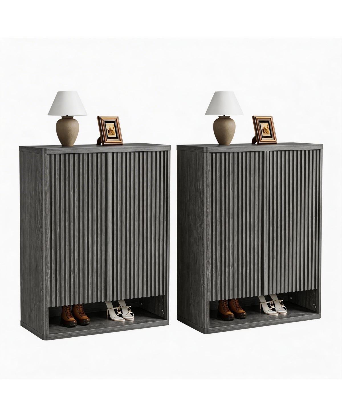 Click here for Homfan 2Pcs Large Shoe Storage Cabinet with Adjust... prices