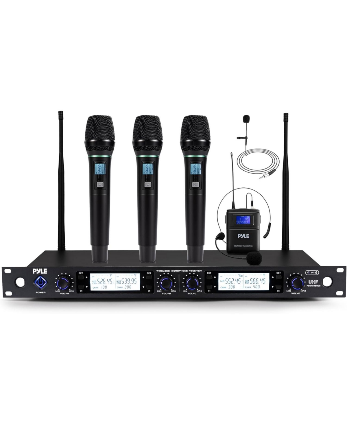 Click here for Pyle 4-Channel Wireless Microphone System with Han... prices