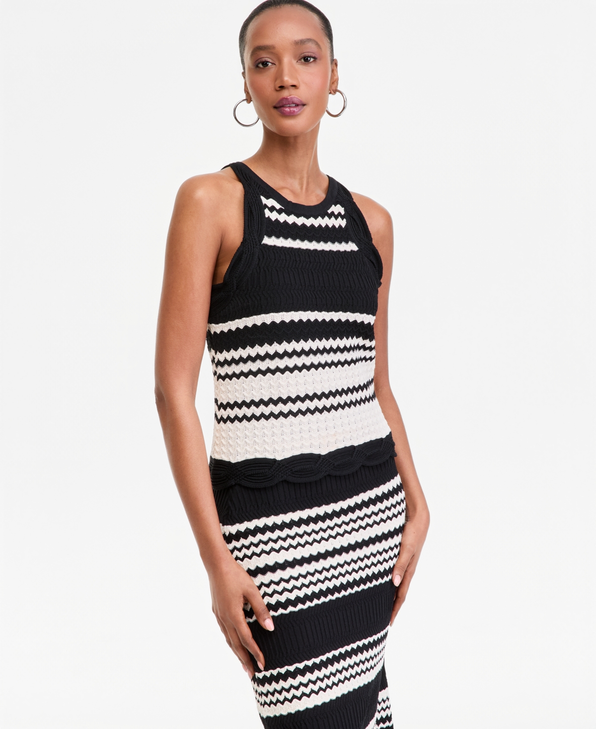 Click here for I.n.c. International Concepts Womens Stripe Croche... prices