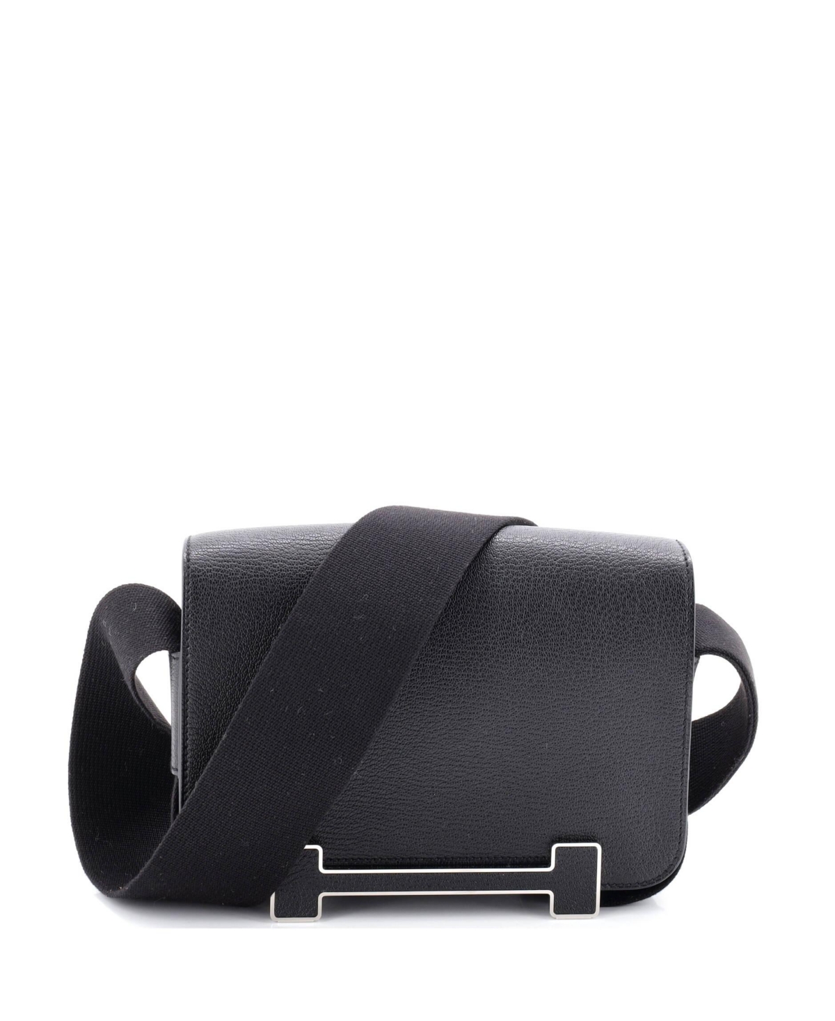 Click here for Pre-Owned HERMES Geta Bag Chevre Mysore - Black prices