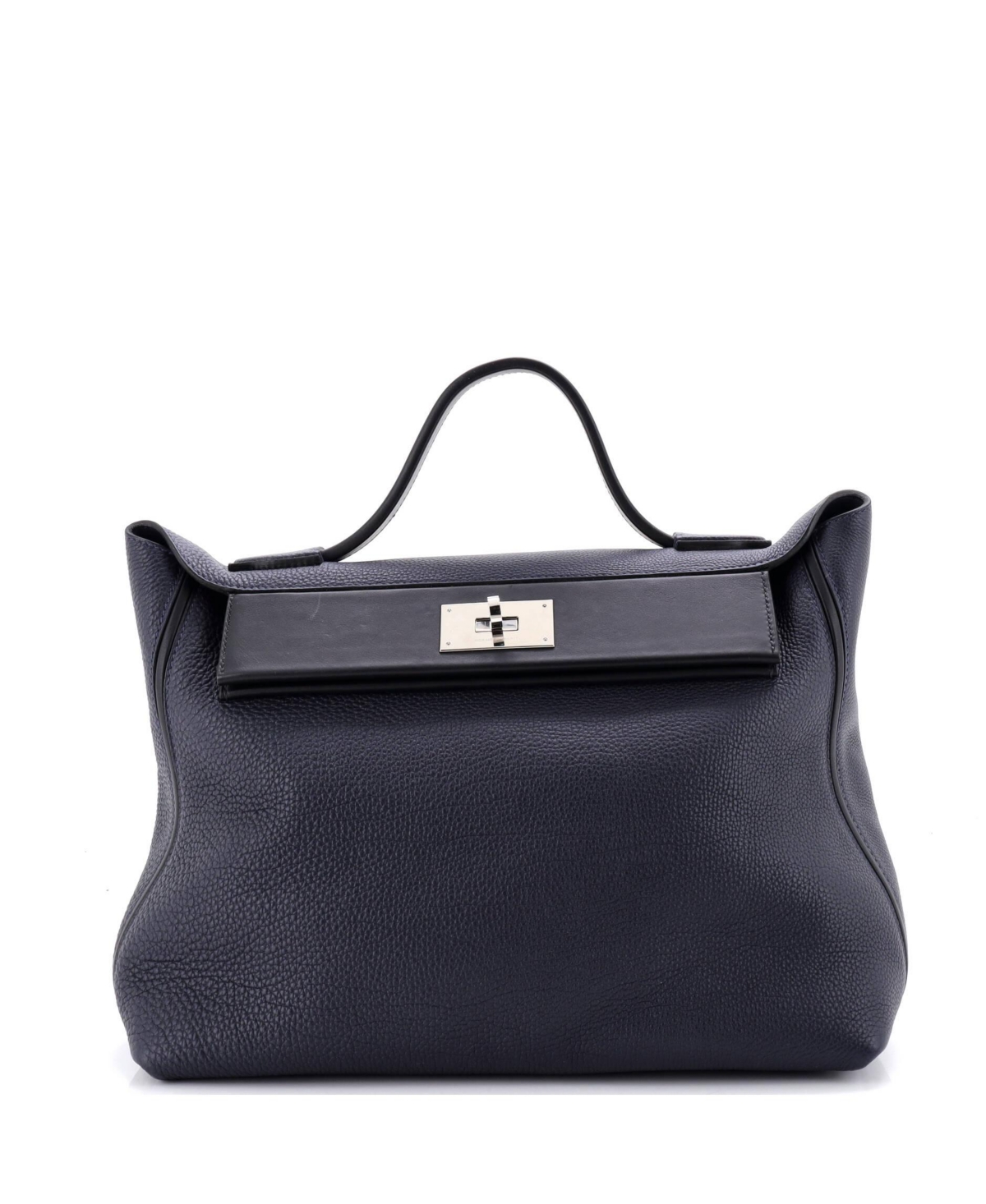 Click here for Pre-Owned HERMES 35 24/24 Bag Togo with Swift - Bl... prices