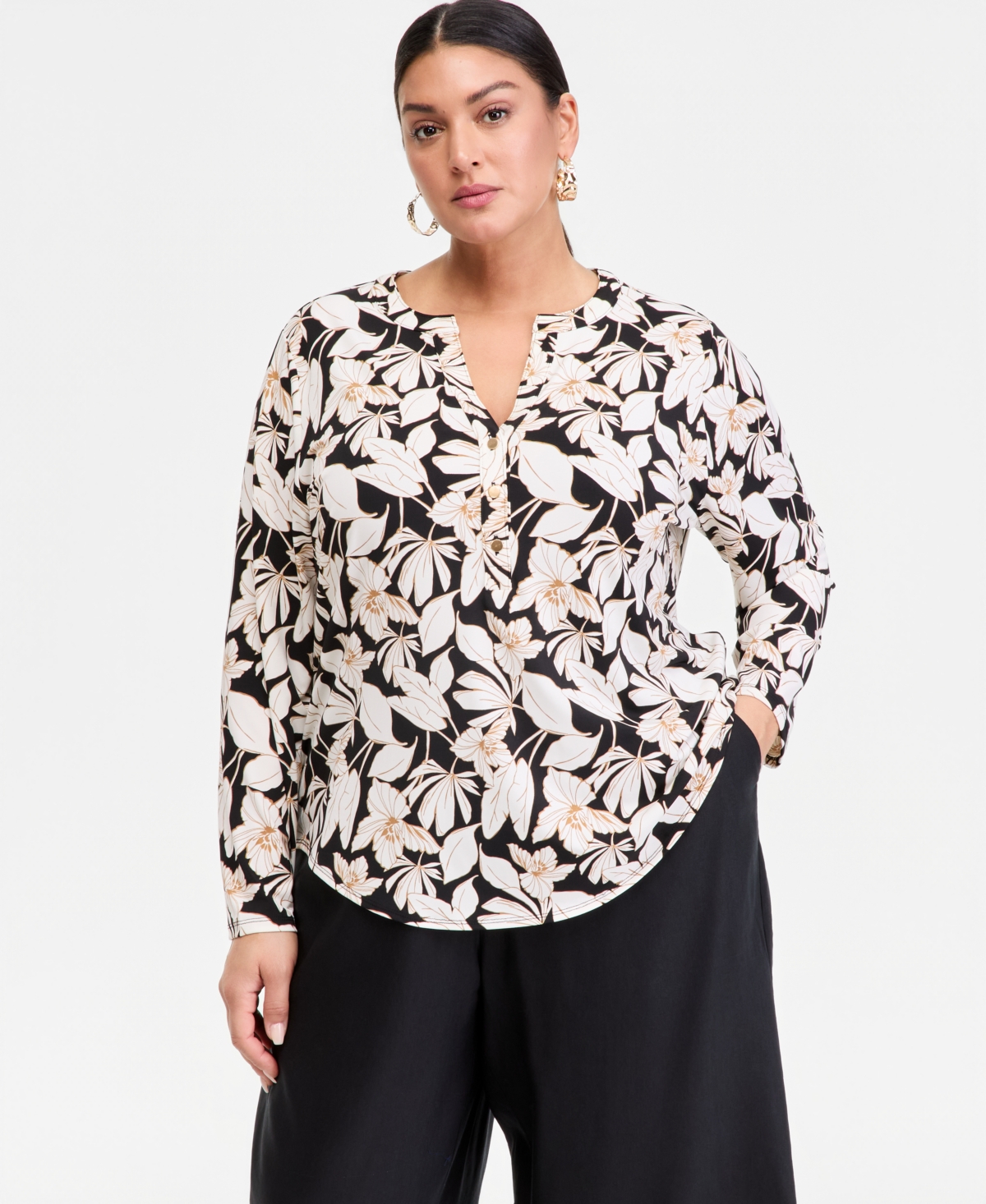 Click here for I.n.c. International Concepts Plus Size Printed Sp... prices