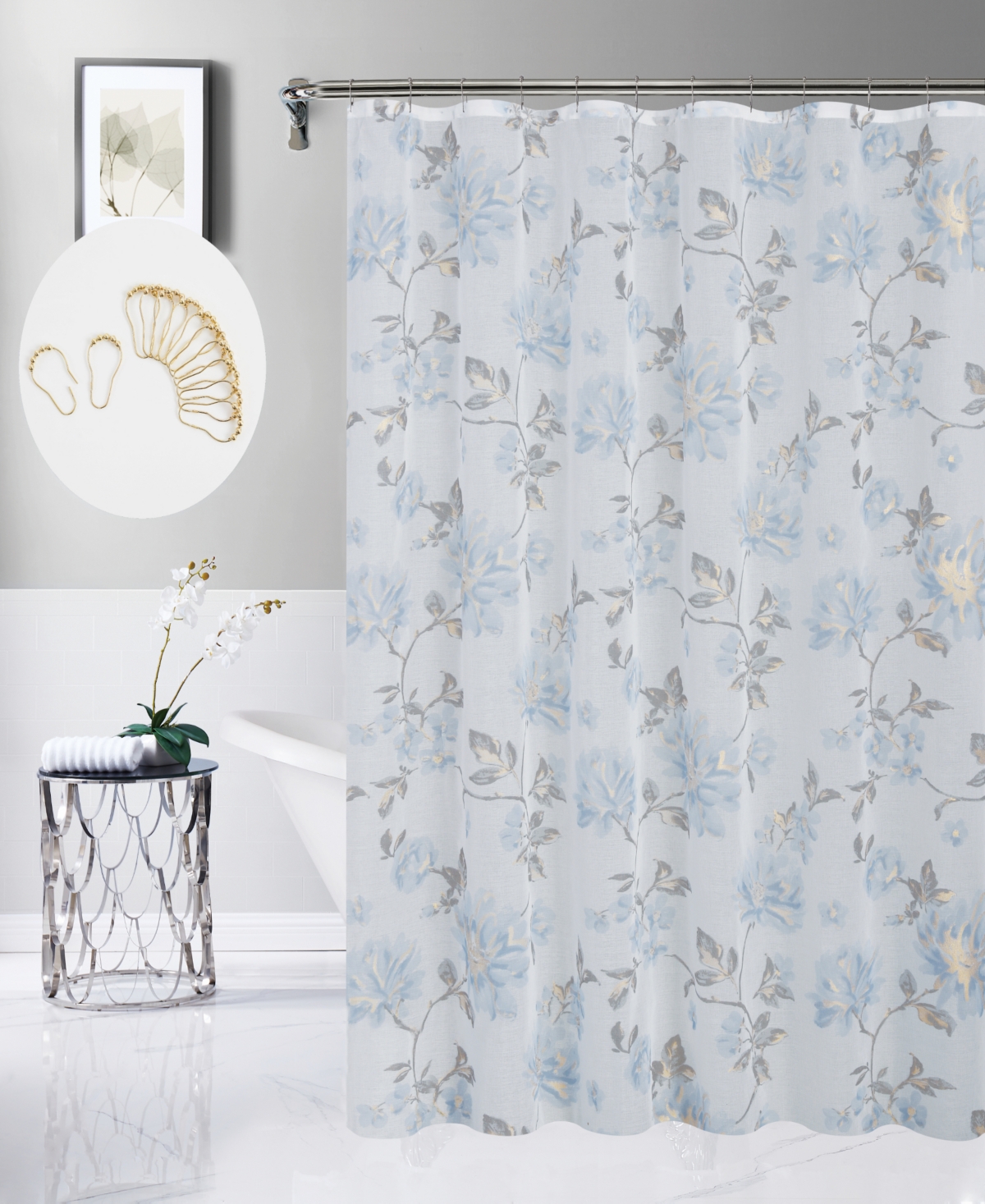 Click here for Dainty Home Jacqueline 13-Pc. Shower Curtain Set -... prices