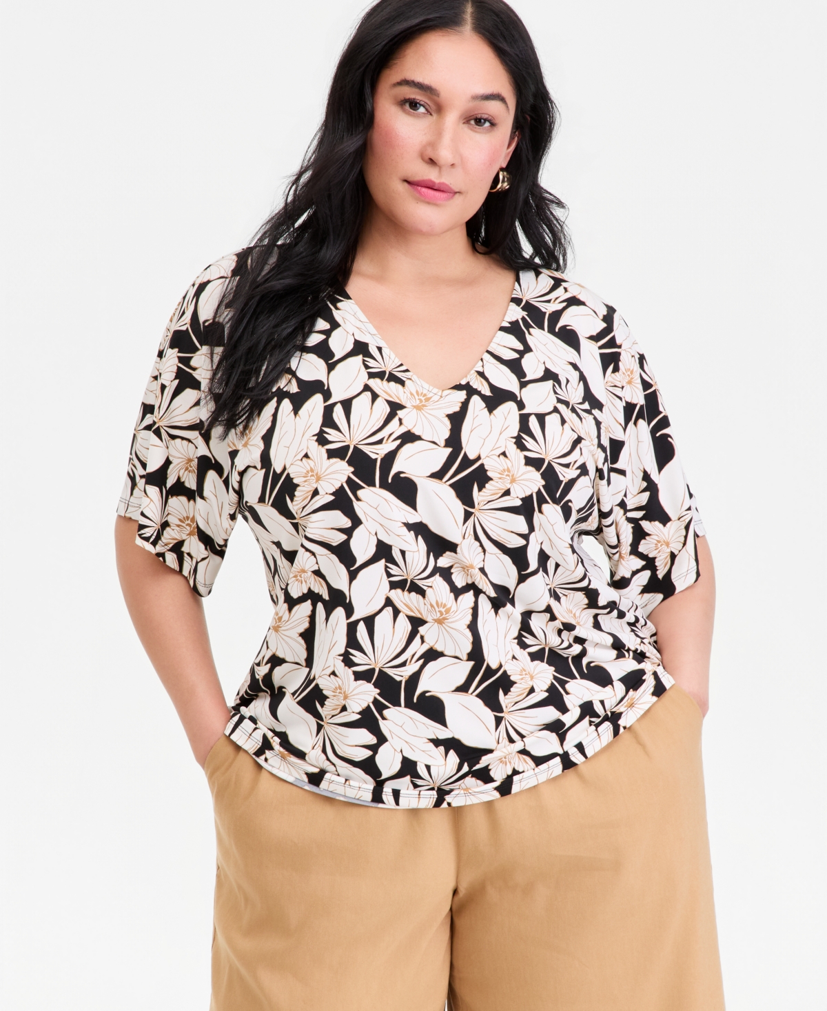 Click here for I.n.c. International Concepts Plus Size Printed Fl... prices