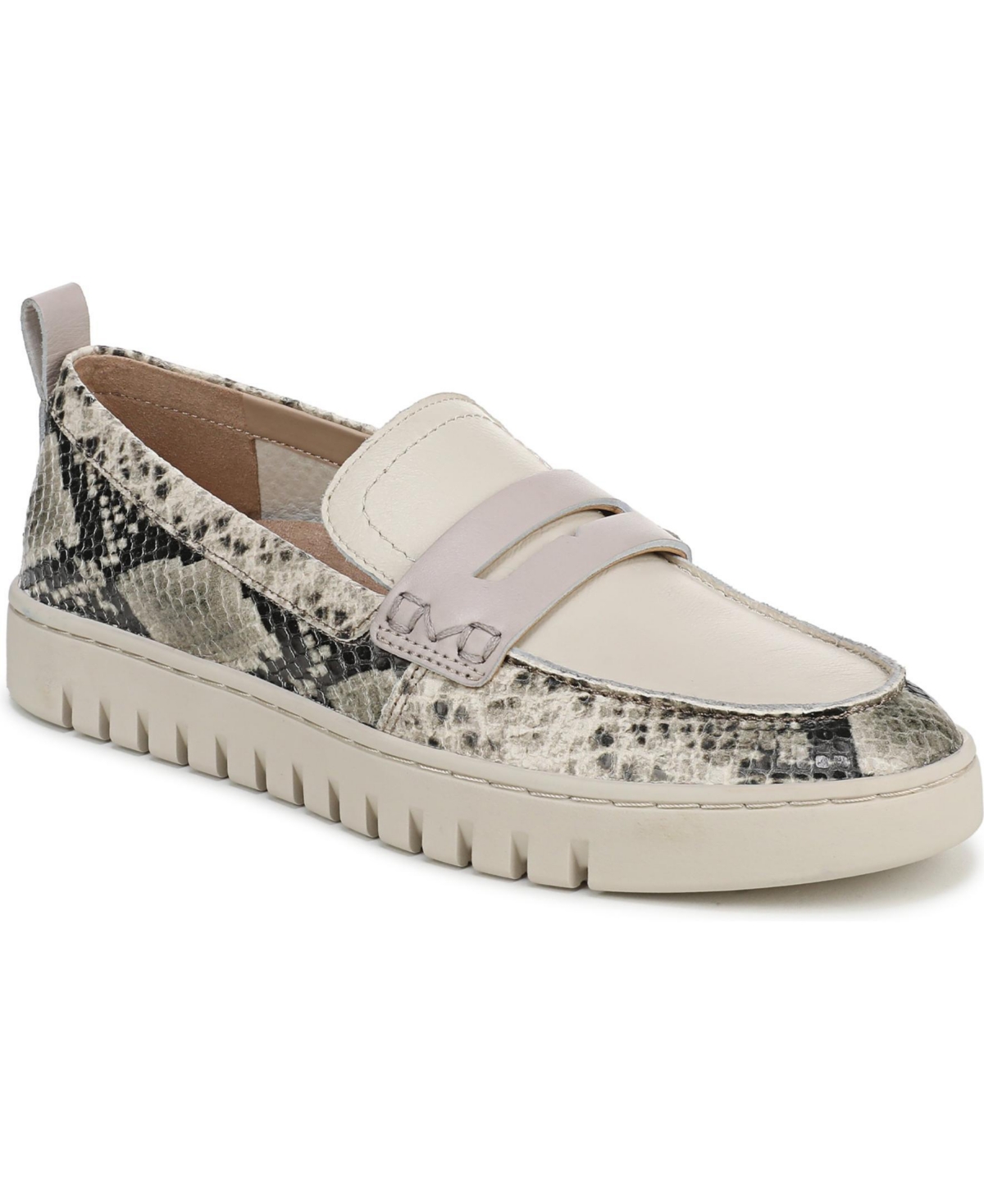 Click here for Vionic Womens Uptown Loafers - Cream snake embosse... prices