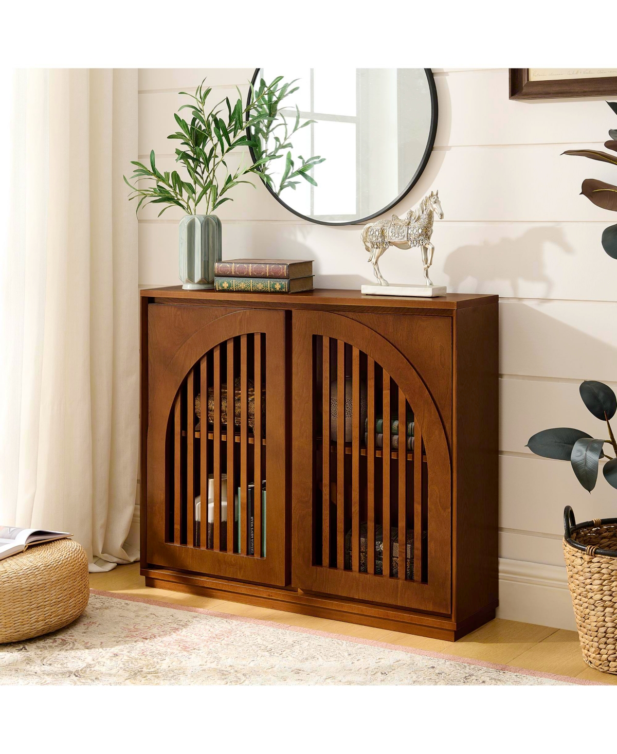 Click here for sumyeg Mid Century Modern Storage Cabinet with 2 D... prices