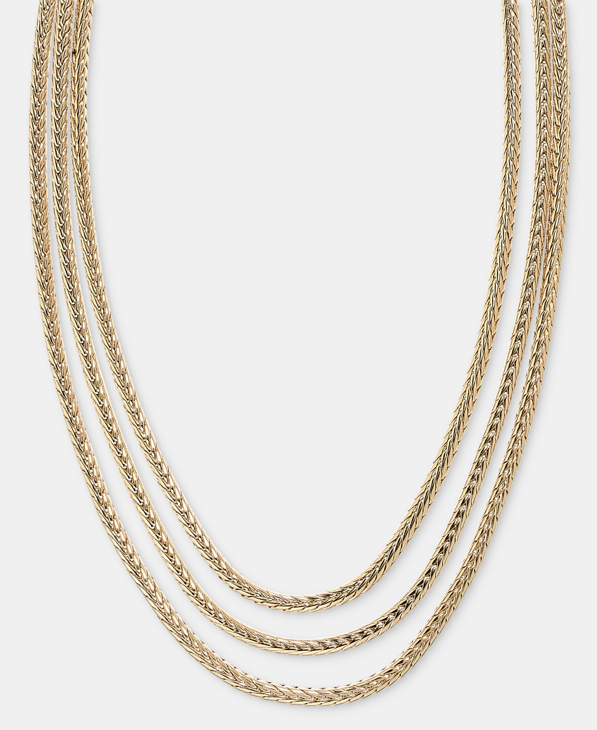Click here for Lauren Ralph Lauren 16 Layered Collar Necklace - G... prices