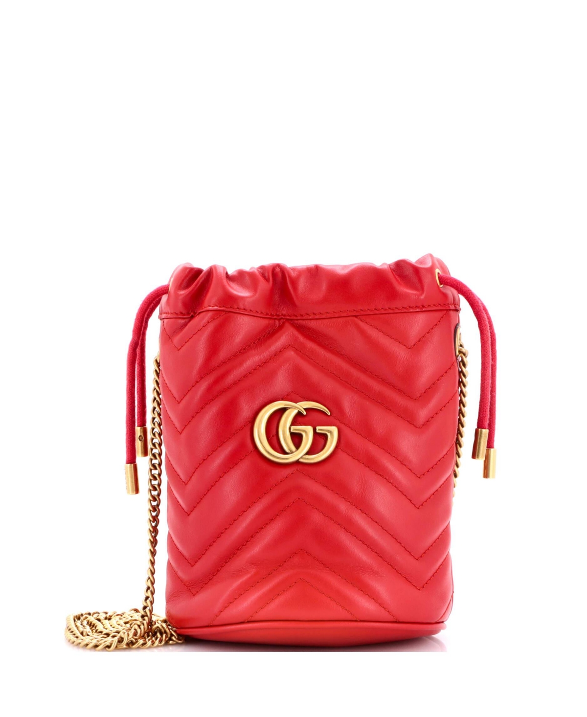 Click here for Pre-Owned Gucci Mini Gg Marmont Bucket Bag Matelas... prices