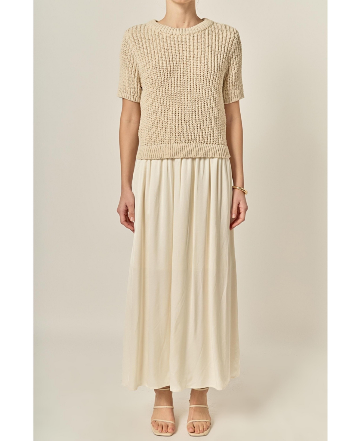 Click here for English Factory Womens Satin Contrast Mixed Media... prices