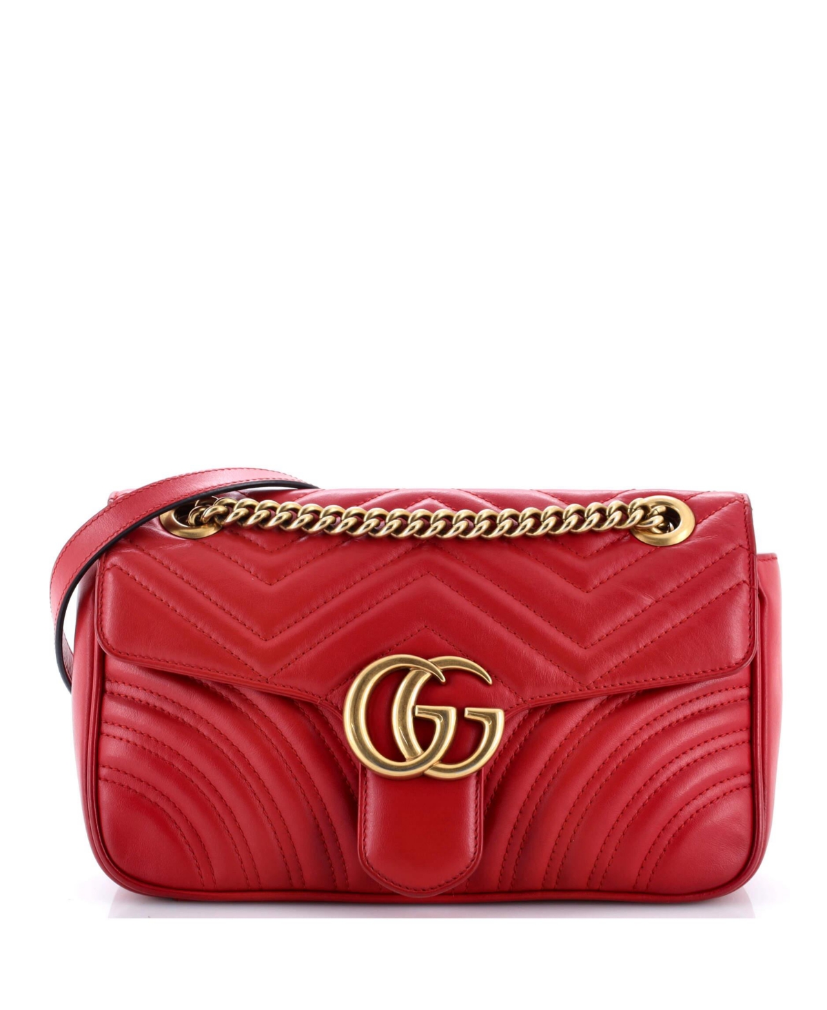 Click here for Pre-Owned Gucci Medium Gg Marmont Flap Bag Matelas... prices