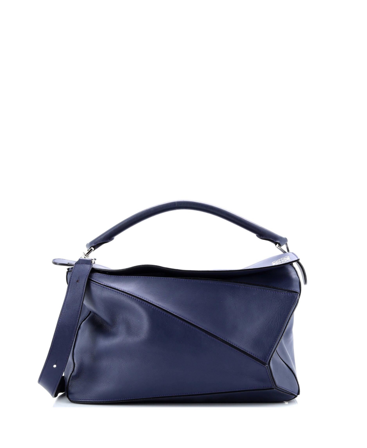 Click here for Pre-Owned Loewe Large Puzzle Bag Leather - Blue prices