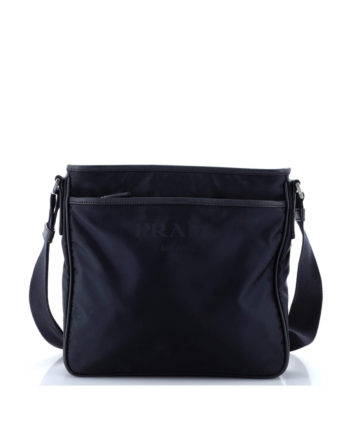 Click here for Pre-Owned Prada Medium Front Pocket Messenger Bag... prices
