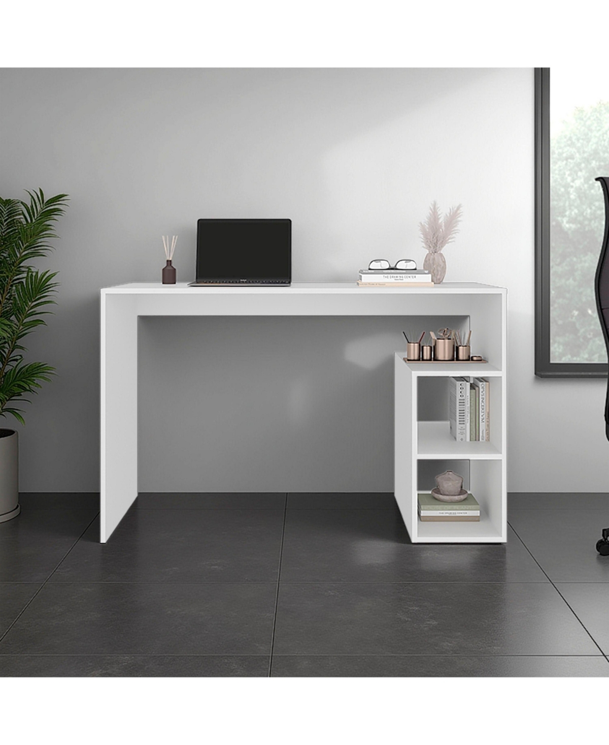 Click here for Depot E-Shop Benson Desk  3 Shelves - White prices