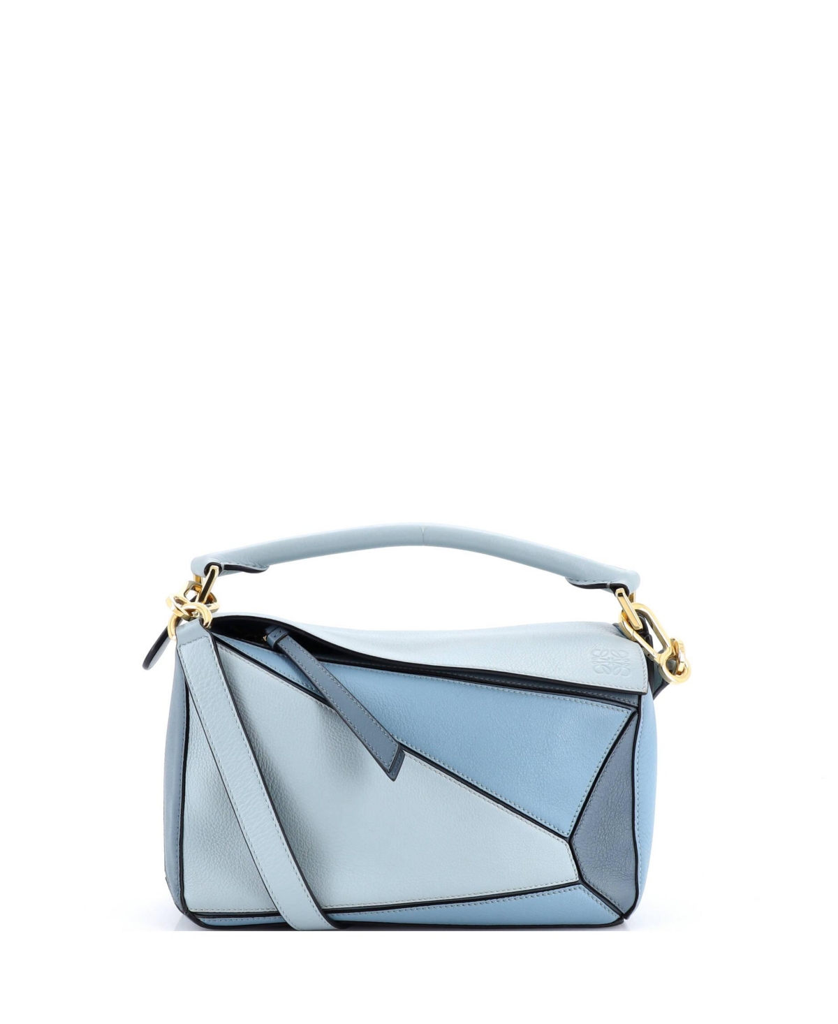 Click here for Pre-Owned Loewe Small Puzzle Bag Leather - Blue prices