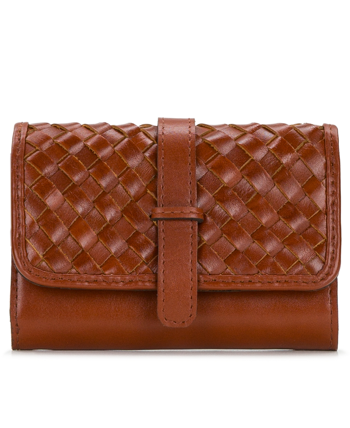 Click here for Patricia Nash Perla Trifold Leather Wallet - Cogna... prices