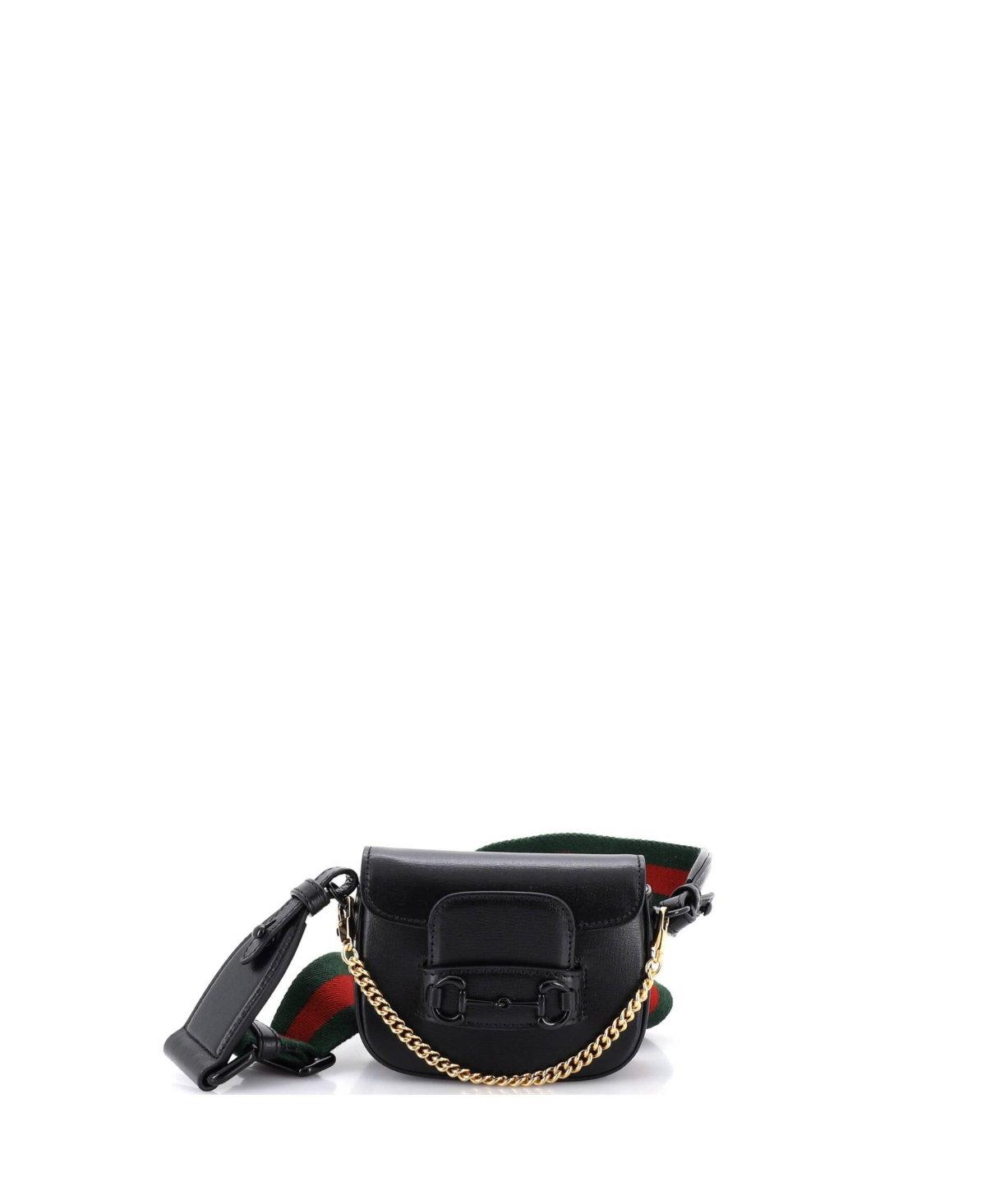Click here for Pre-Owned Gucci Horsebit 1955 Flap Wallet with Str... prices