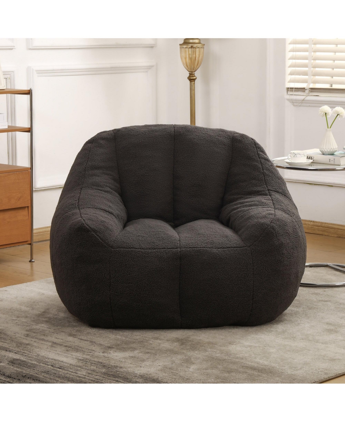 Click here for Clihome Bean Bag Sofa with Tufted Soft Stuffed Fil... prices