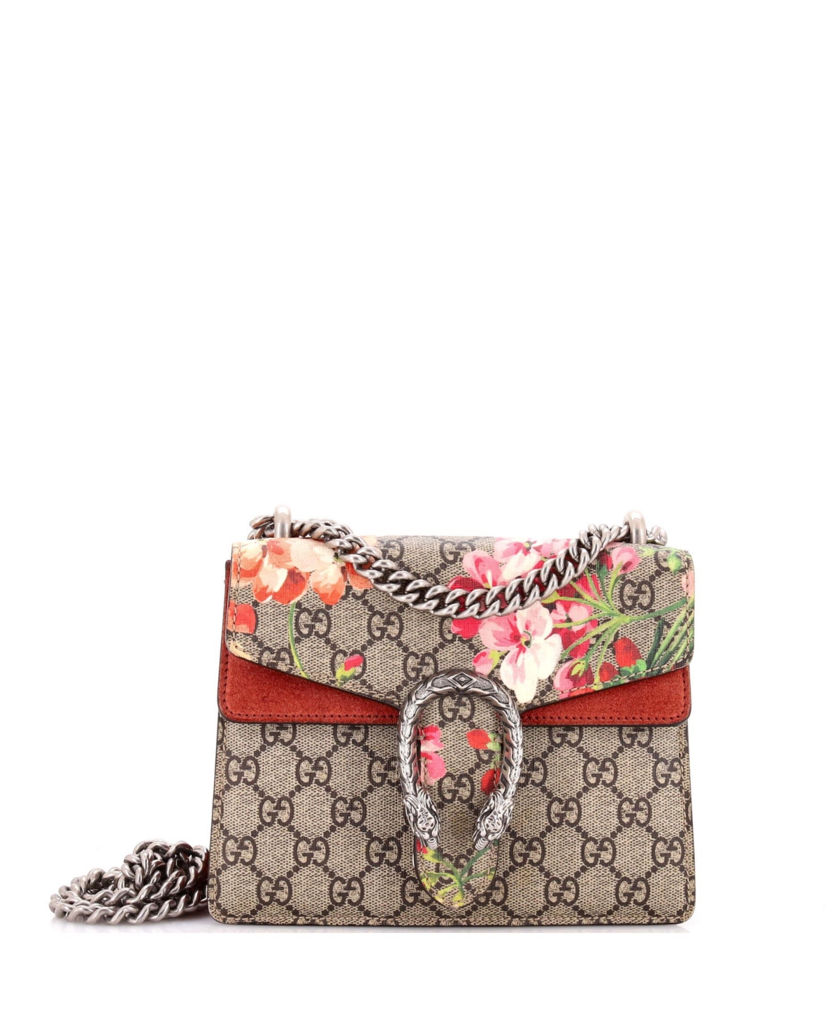 Click here for Pre-Owned Gucci Mini Dionysus Bag Blooms Print Gg... prices