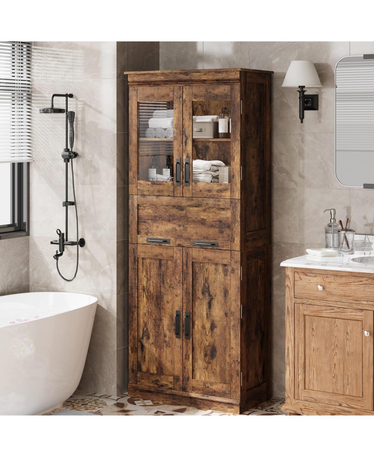Click here for gaomon Tall Bathroom Cabinet  Storage Cabinet with... prices