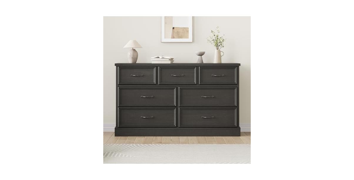 Click here for gaomon 7 Drawer Dresser for Bedroom  55 Wide Woode... prices
