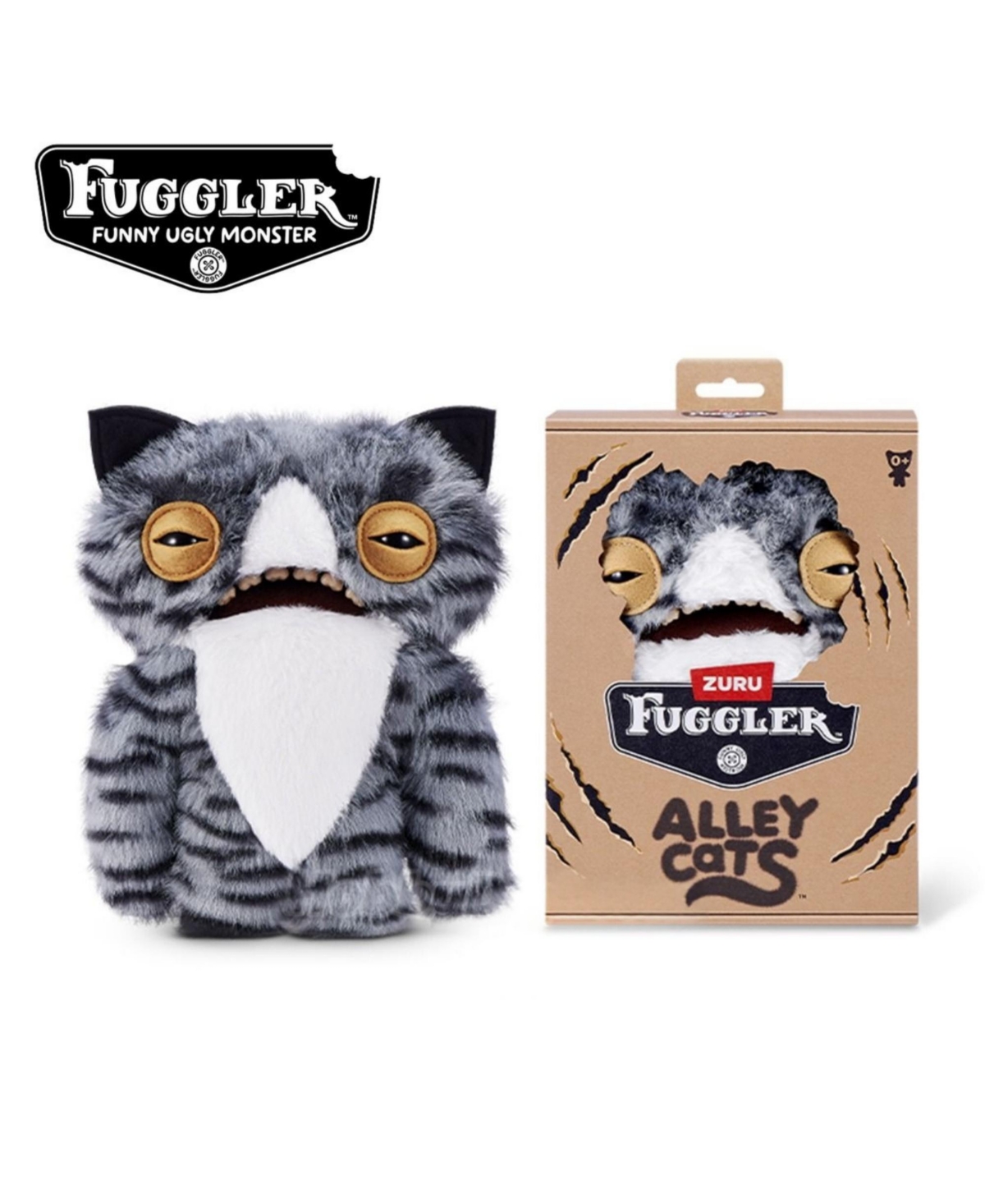 Click here for Fuggler Alley Cats Wide Eyed Cat 9 Inch Plush Toy prices