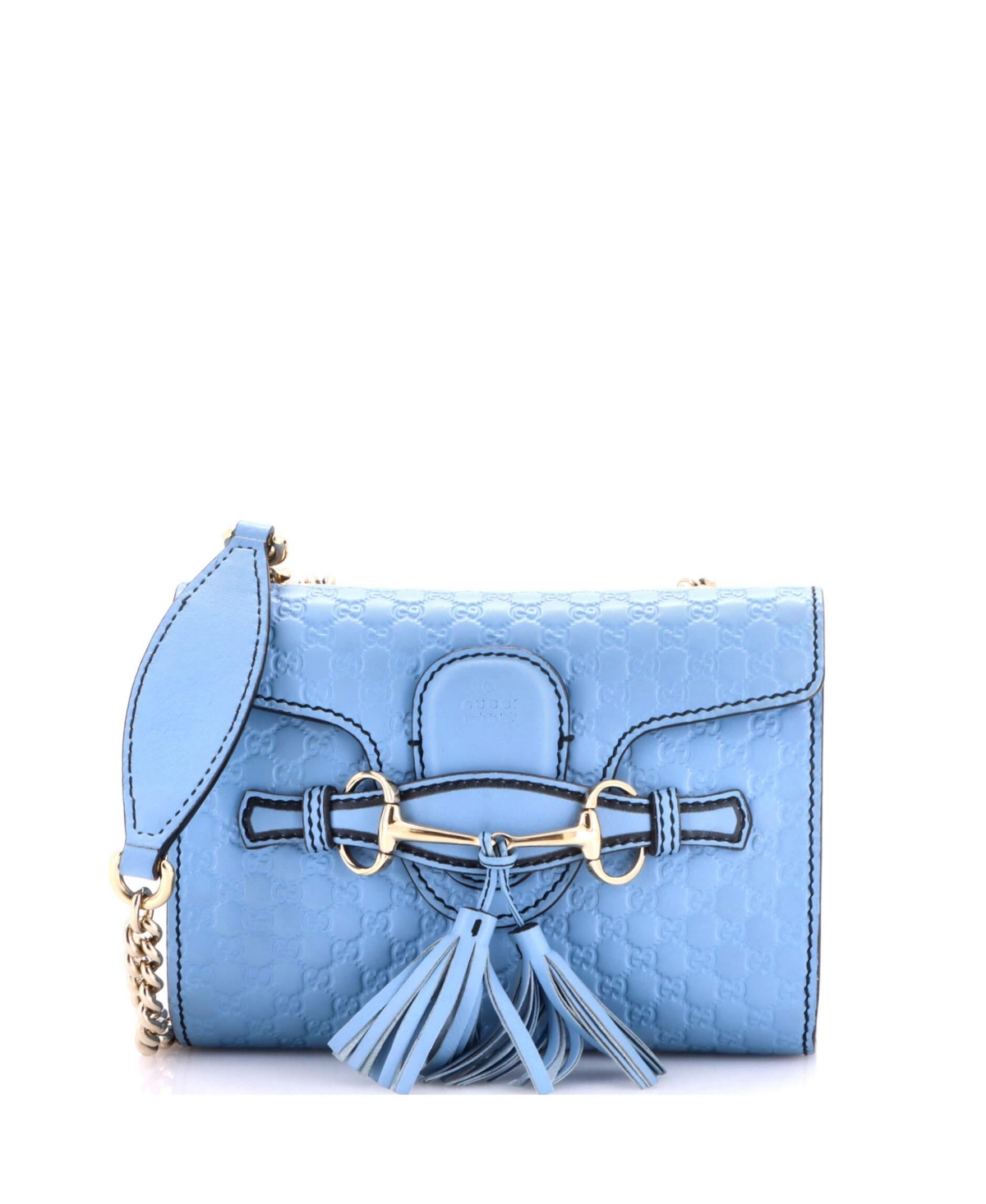 Click here for Pre-Owned Gucci Mini Emily Chain Flap Bag Microguc... prices