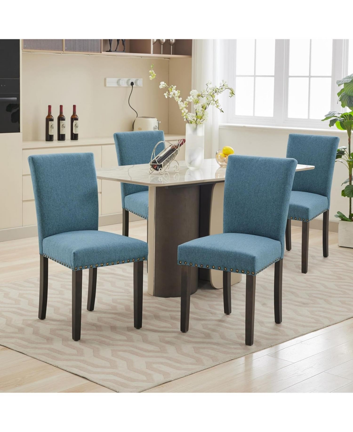 Click here for gaomon Dining Chairs Set of 4 Upholstered Parsons... prices
