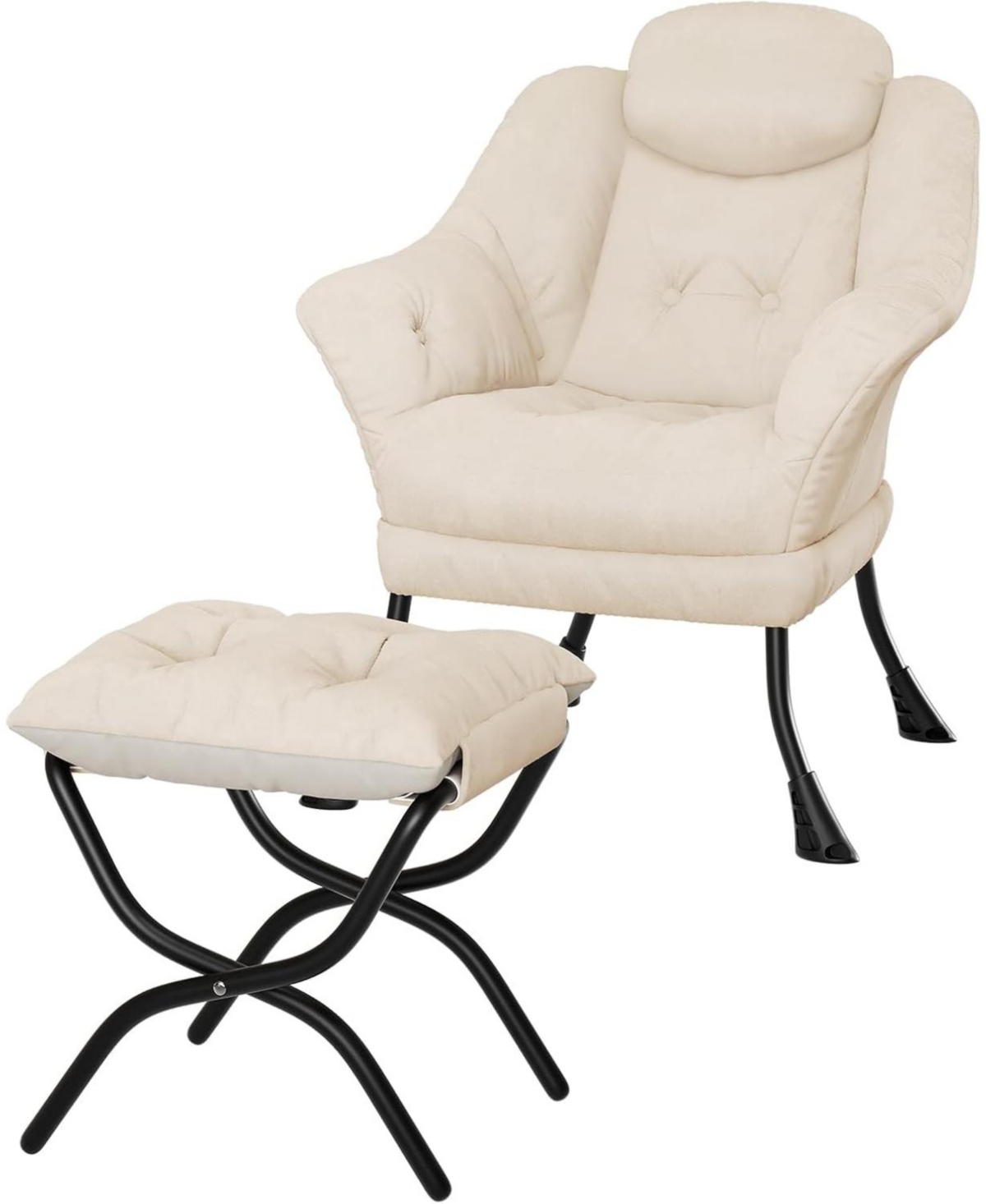 Click here for gaomon Lazy Chair with Ottoman  Modern Lounge Armc... prices