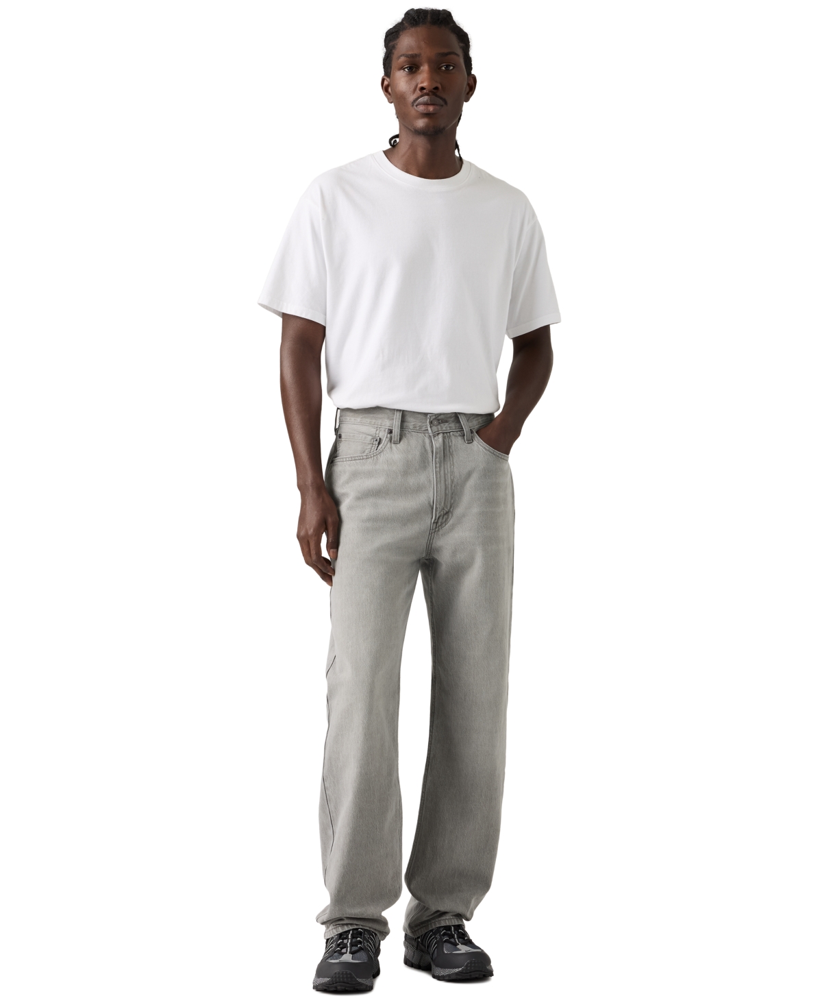 Click here for Levis Mens 565 Loose Straight Leg Jeans - Pebble B... prices