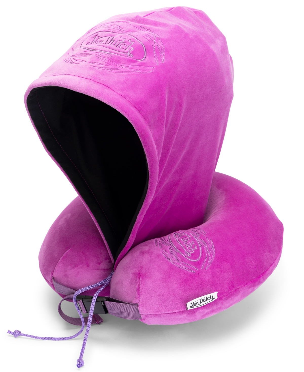 Click here for Von Dutch Pinstripe Hooded Memory Foam 11 Travel N... prices