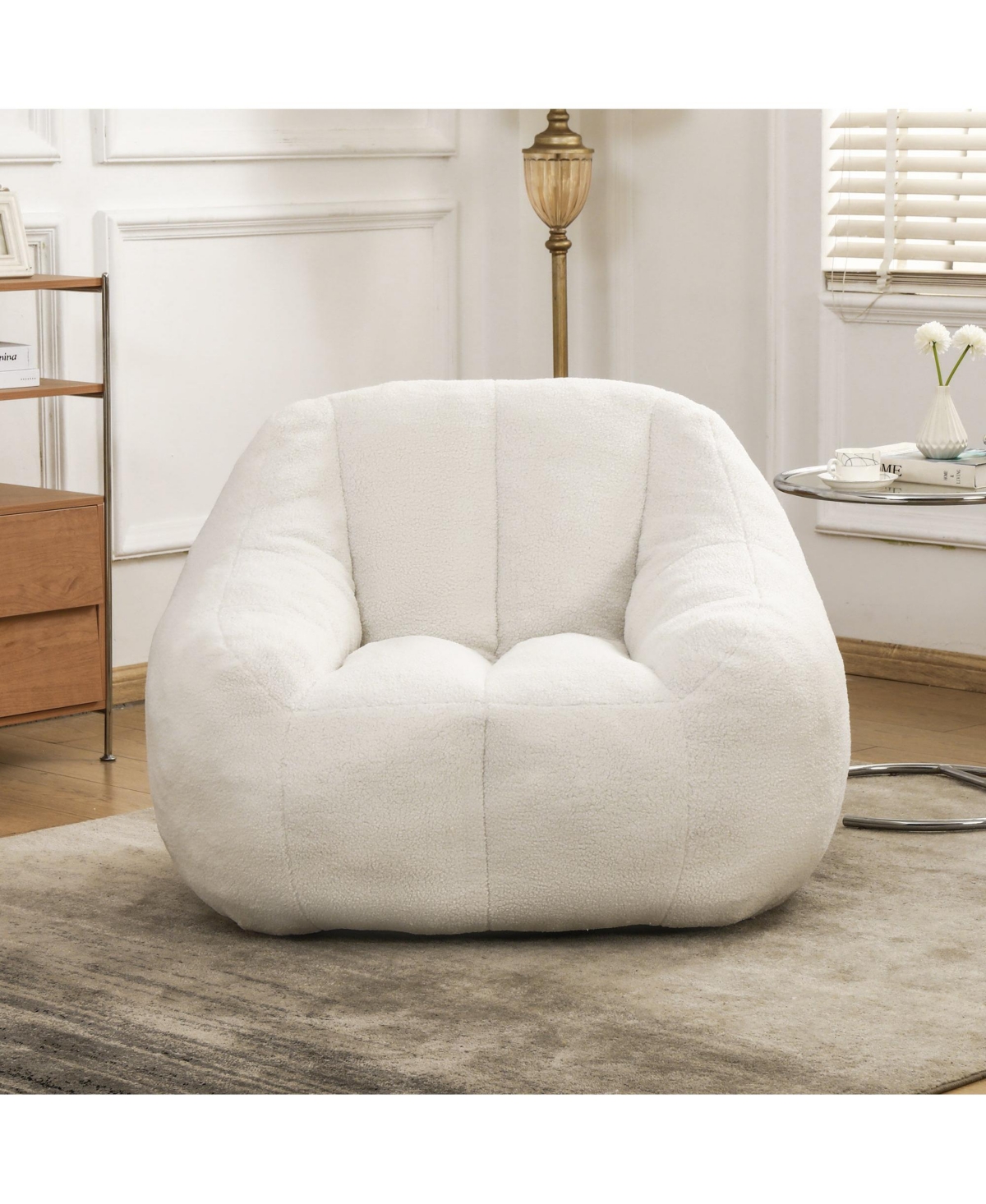 Click here for Clihome Bean Bag Sofa with Tufted Soft Stuffed Fil... prices