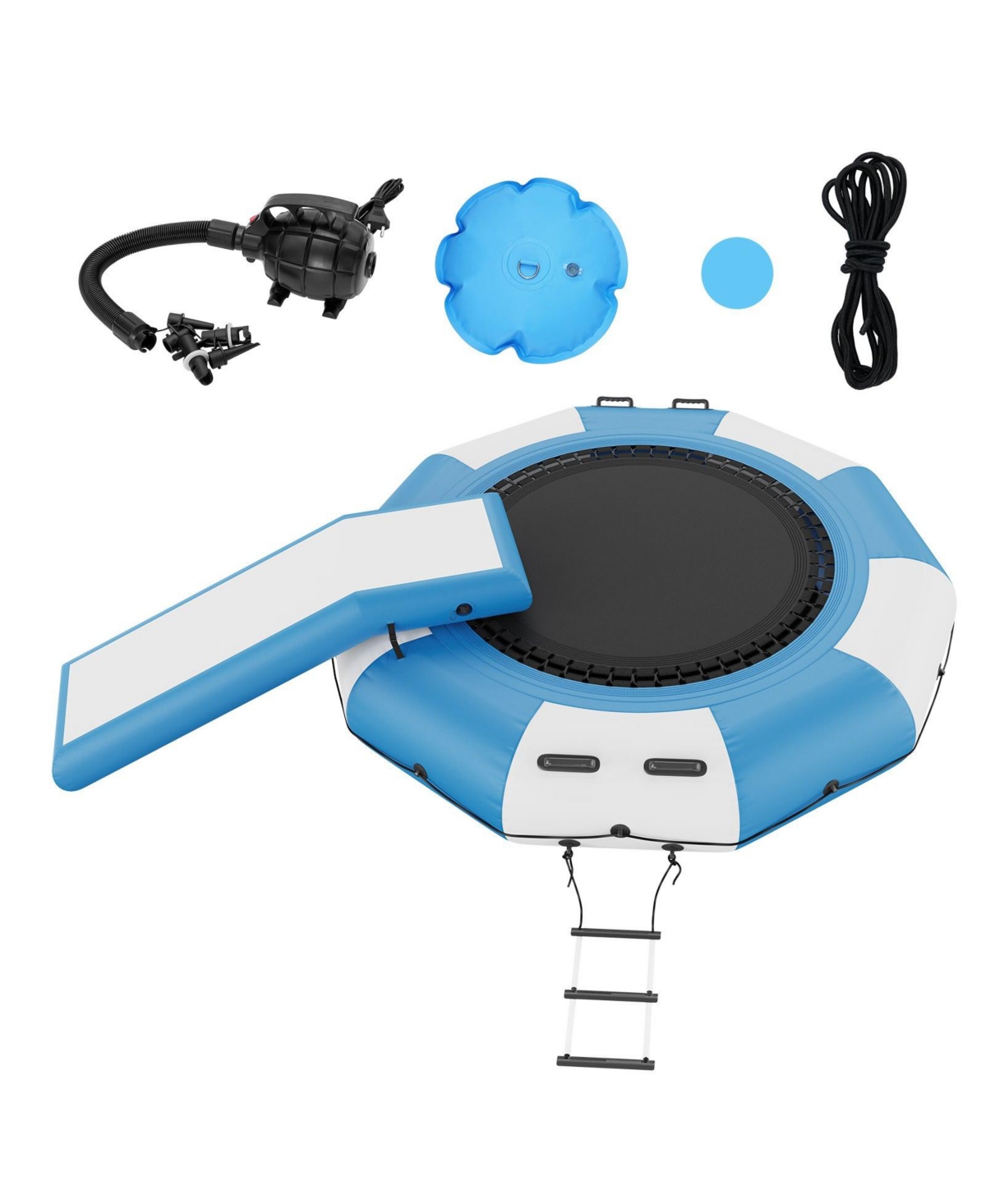 Click here for Mecale Inflatable Water Bouncer with Slide  Ladder... prices