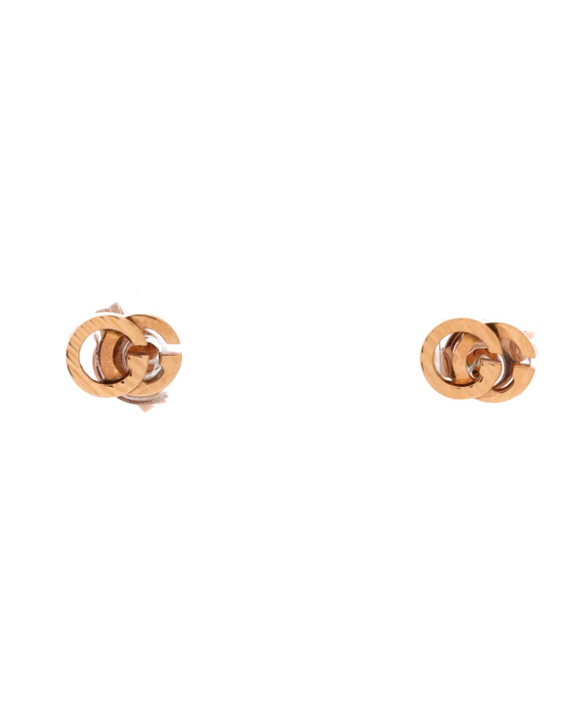Click here for Pre-Owned Gucci Textured Gg Running Stud Earrings... prices