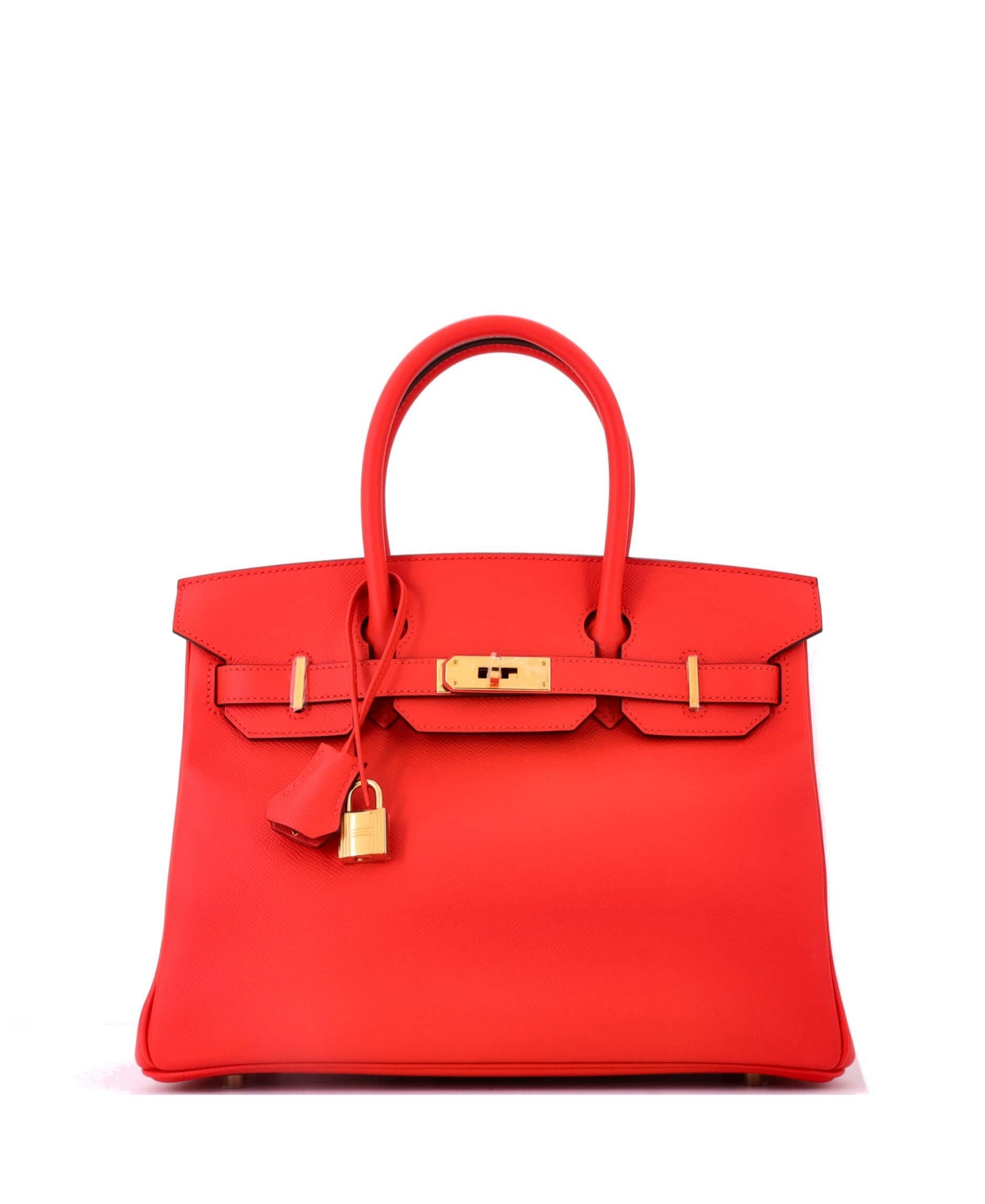 Click here for Pre-Owned HERMES Birkin 30 Handbag Red Epsom with... prices