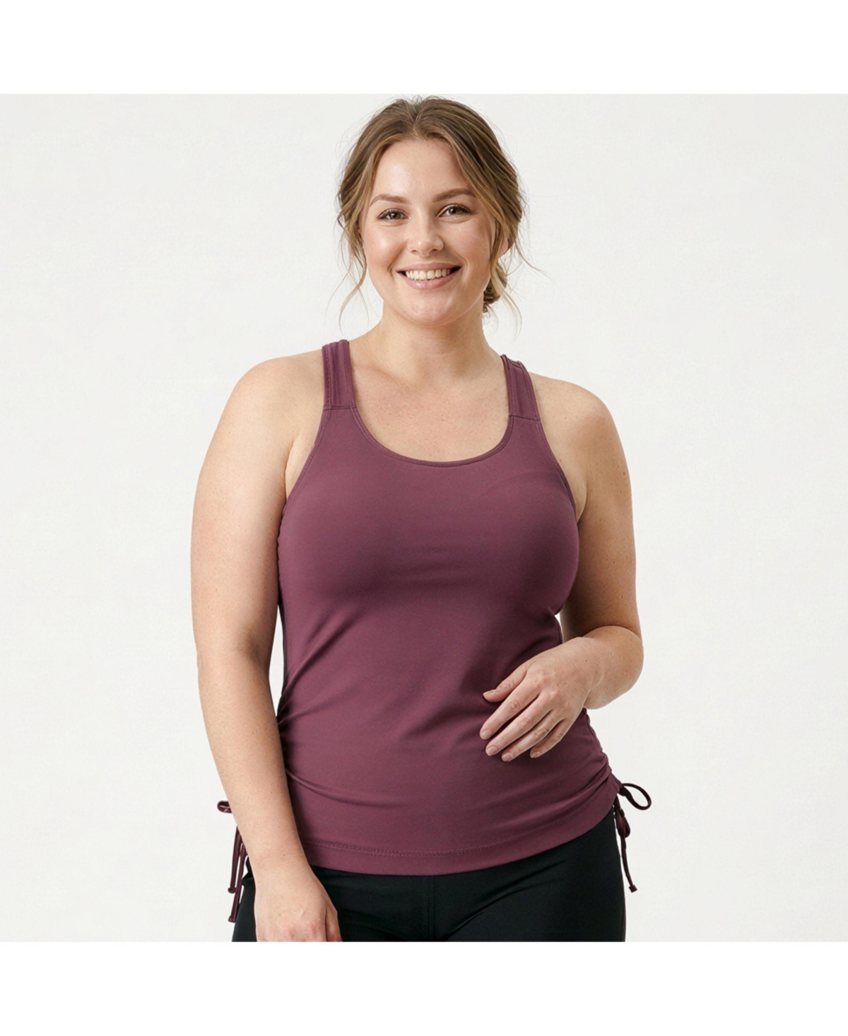 Click here for Calypsa Plus Size Maya Tankini Swim Top With Remov... prices