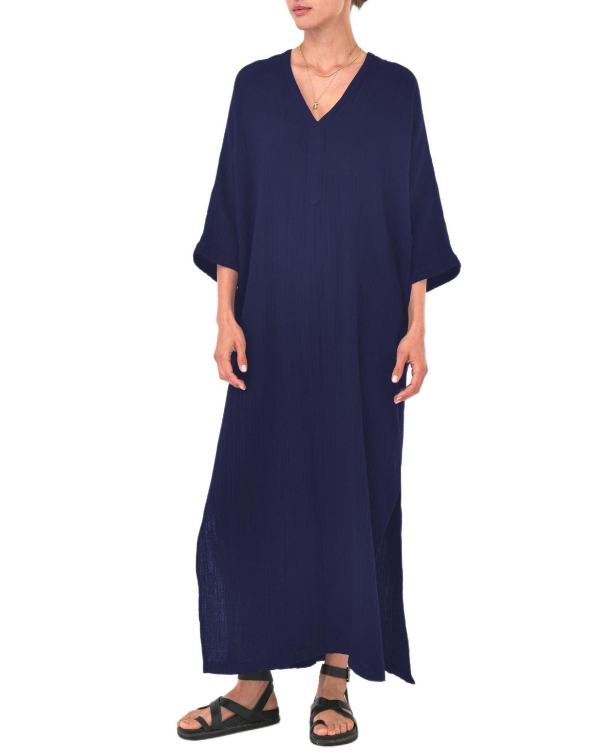 Click here for Ocean+Main Womens Ocean+Main Gauze Arc Seam Caftan... prices