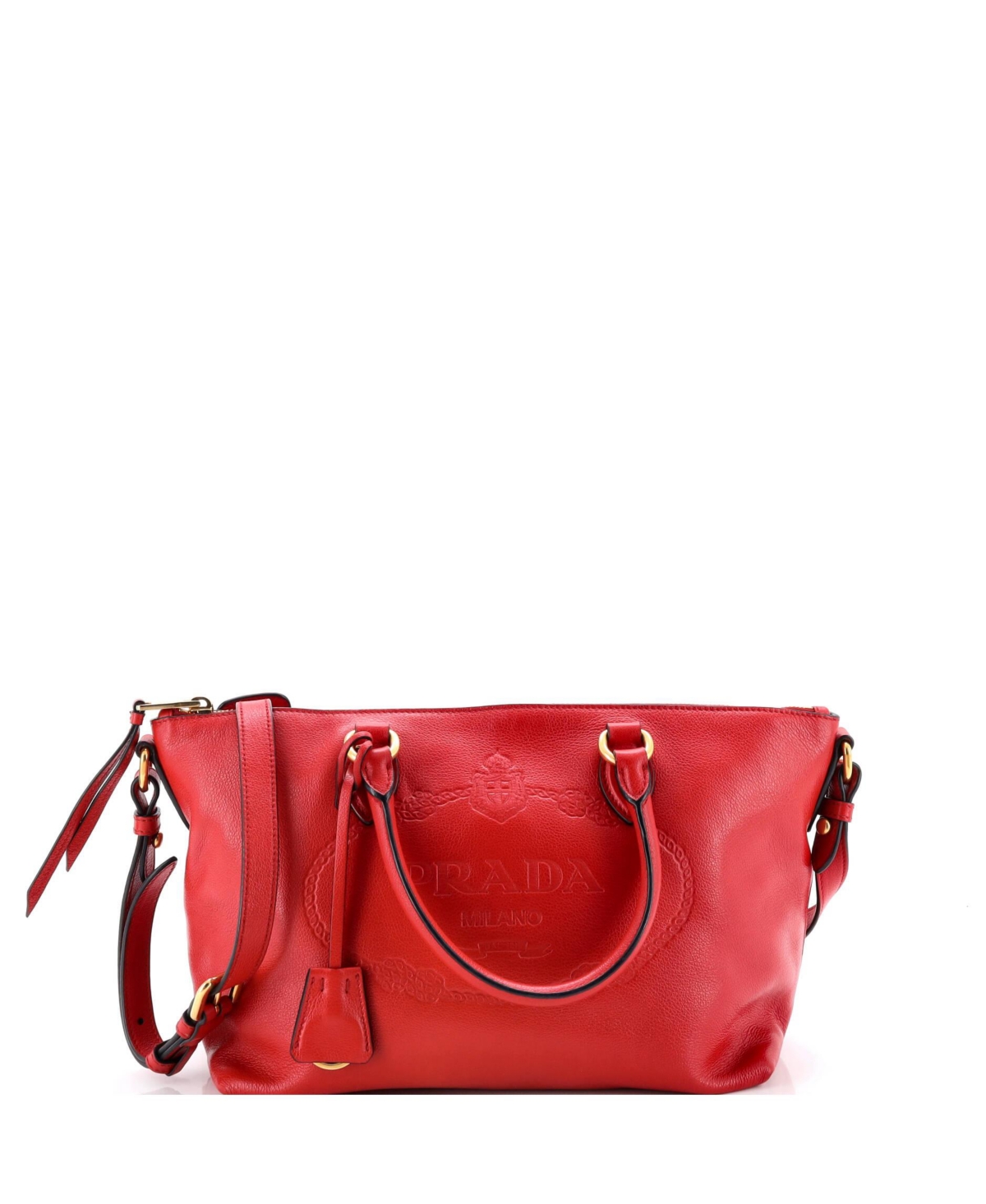 Click here for Pre-Owned Prada Small Embossed Logo Convertible To... prices