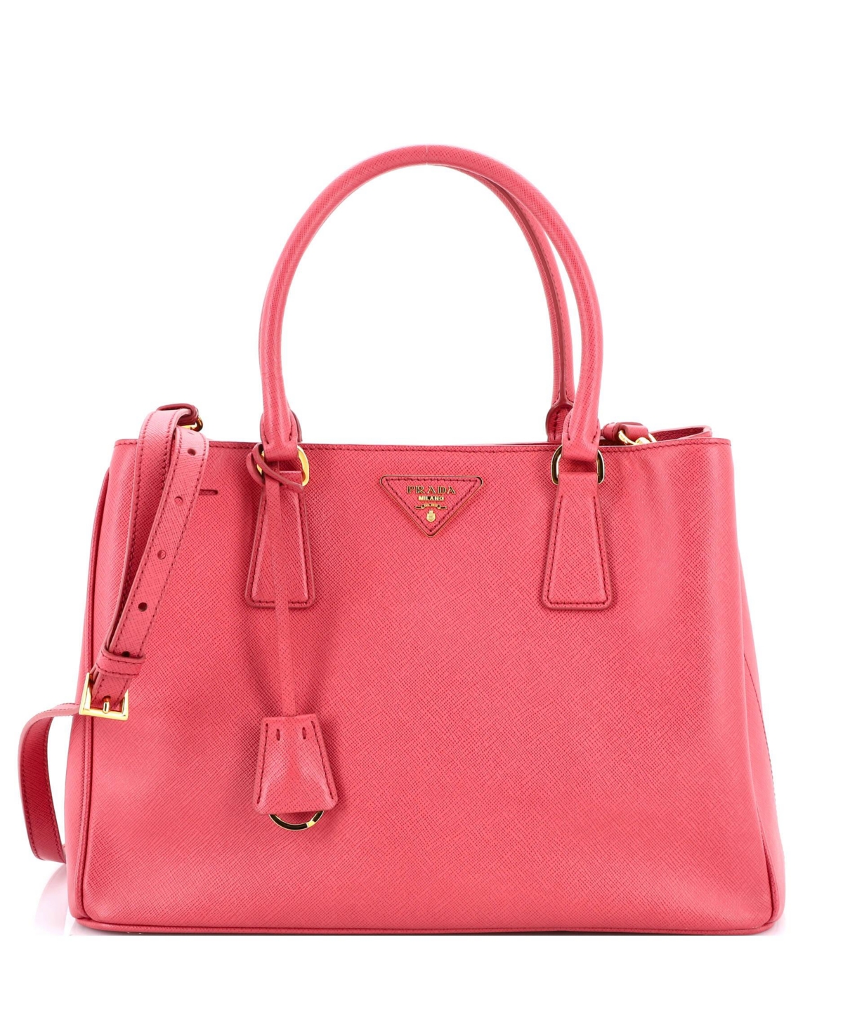 Click here for Pre-Owned Prada Medium Gardeners Tote Saffiano Lea... prices