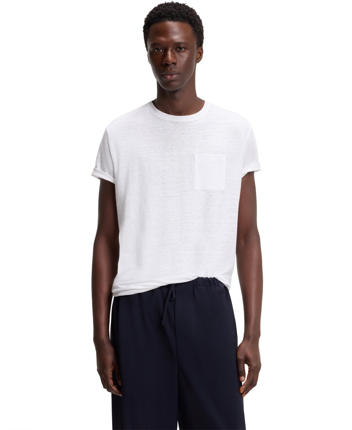 Click here for Boss By Hugo Boss x Beckham Mens Linen T-Shirt - W... prices