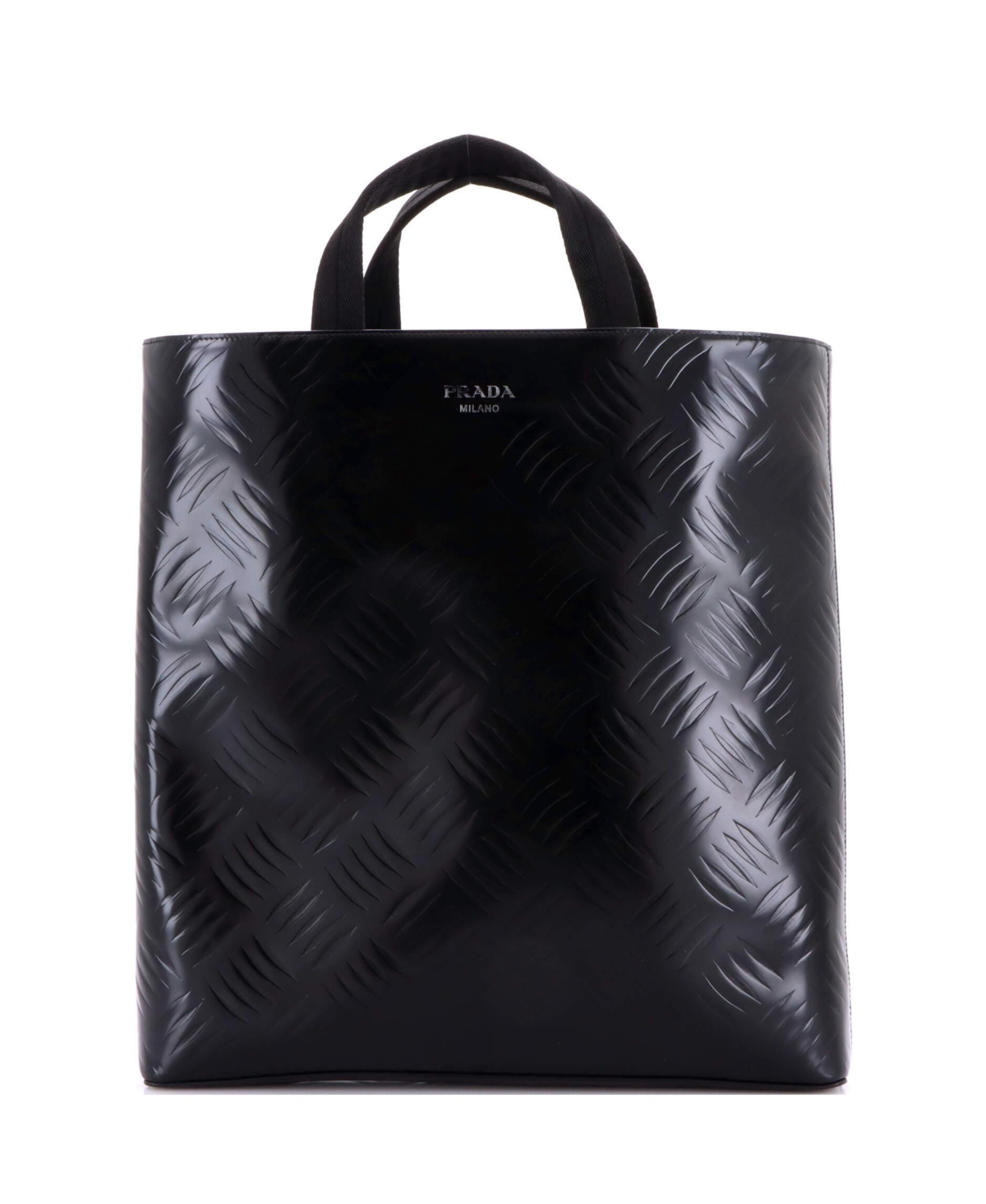 Click here for Pre-Owned Prada Medium Vertical Shopper Tote Diamo... prices