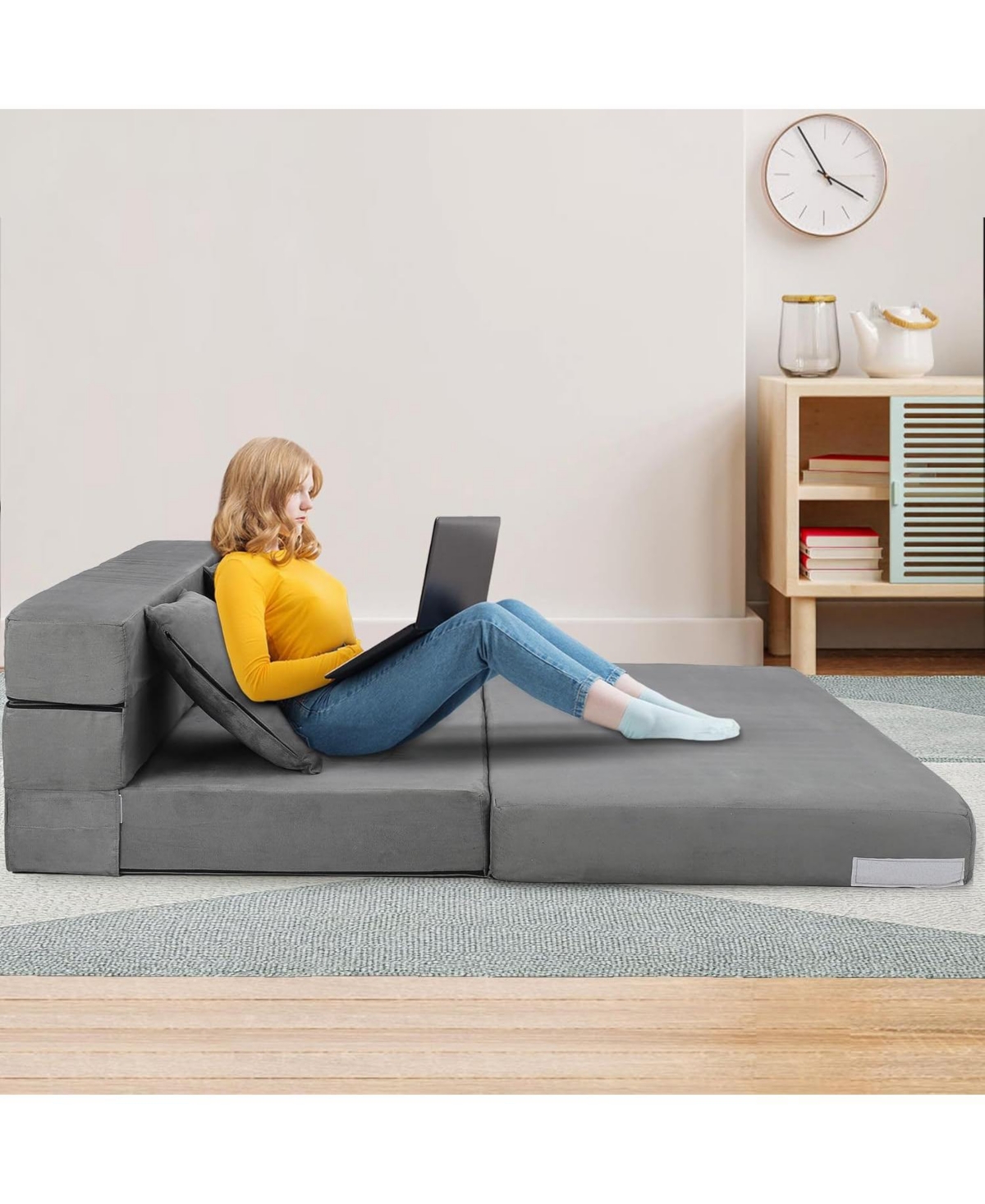 Click here for gaomon Folding Sofa Bed with Pillows  Convertible... prices