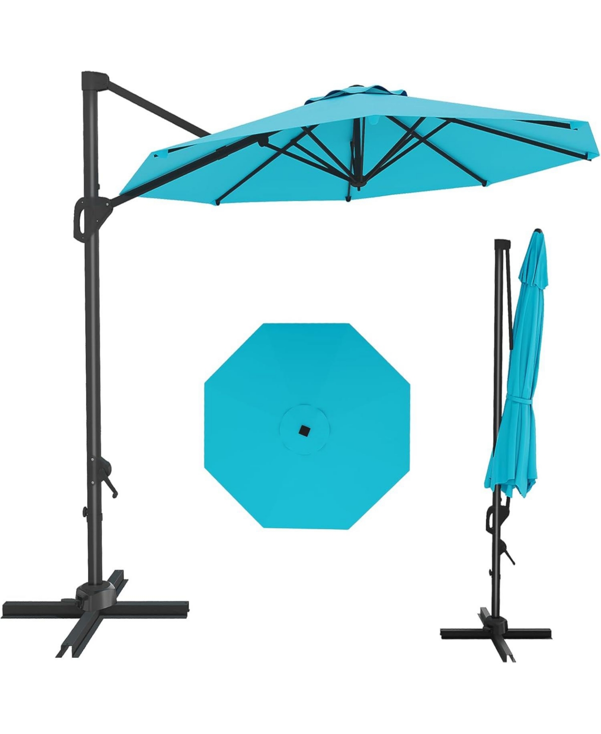 Click here for gaomon 10 ft Cantilever Patio Umbrella with Base... prices