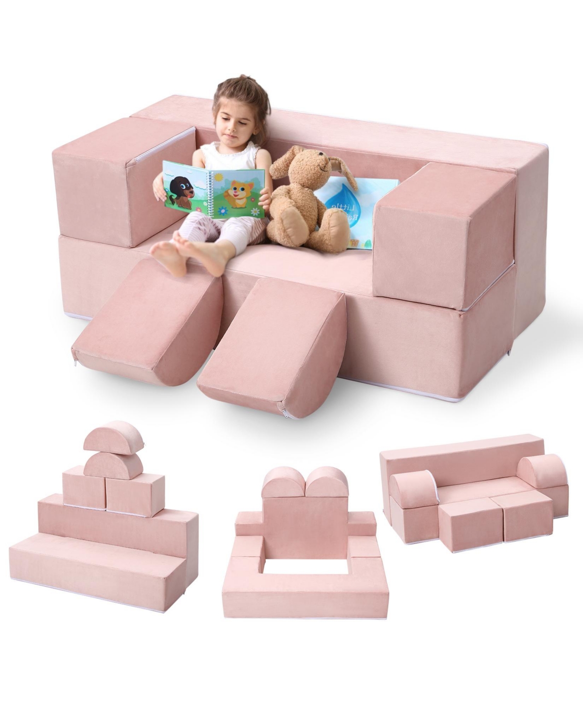 Click here for gaomon 6Pieces Modular Kids Play Couch  Toddler Fo... prices
