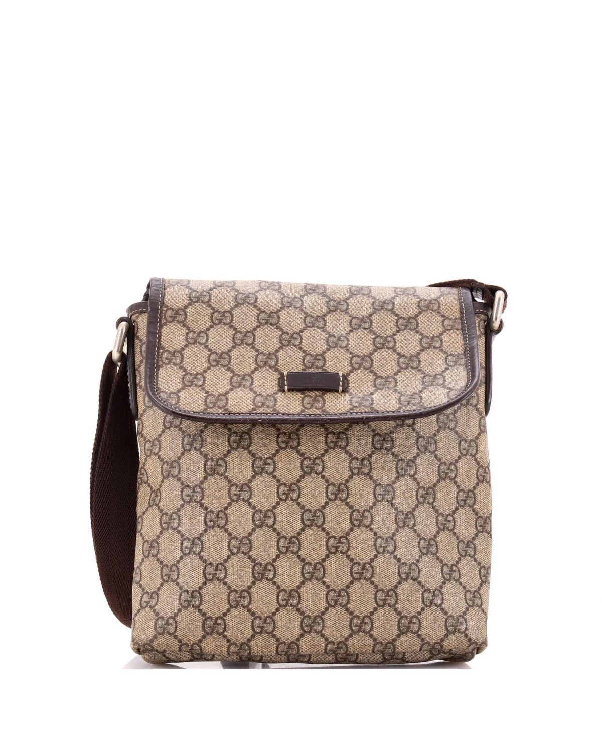 Click here for Pre-Owned Gucci Small Flap Messenger Gg Coated Can... prices
