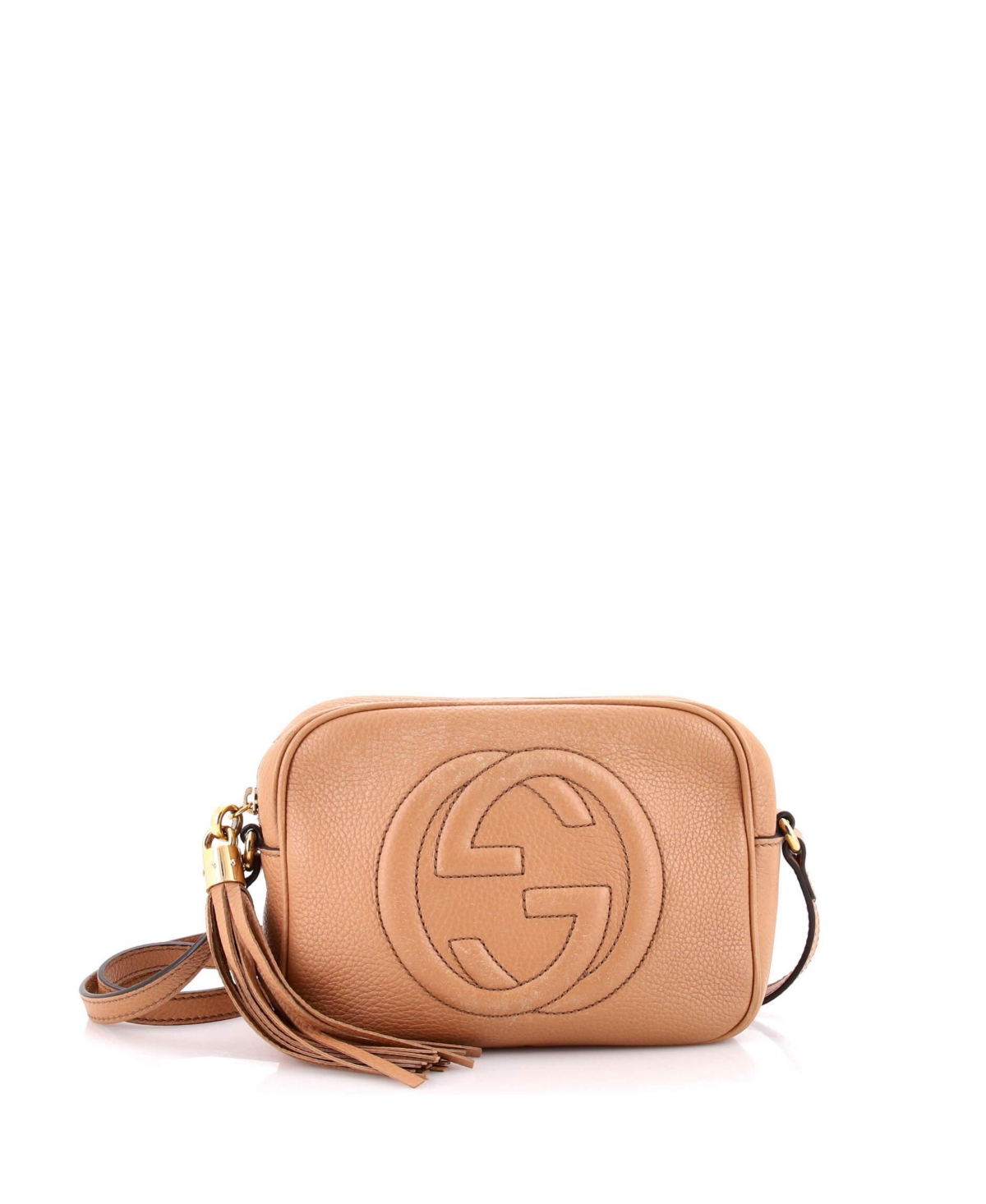 Click here for Pre-Owned Gucci Small Soho Disco Crossbody Bag Lea... prices