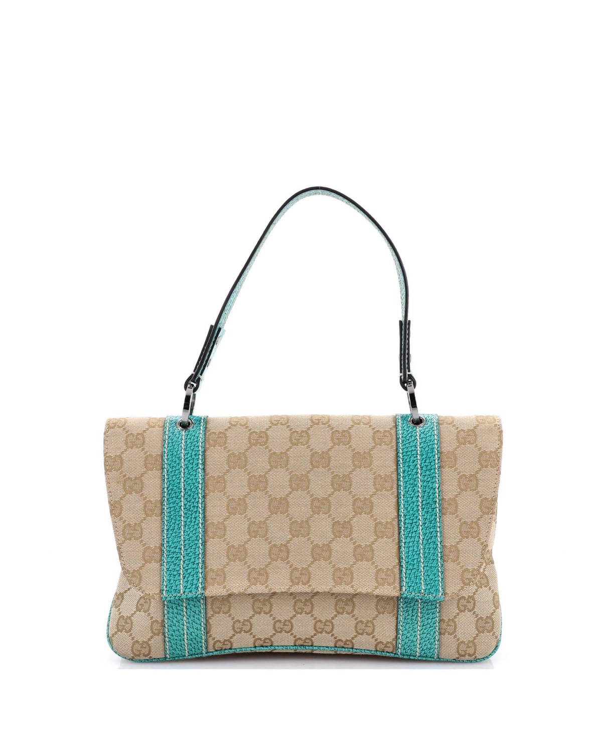 Click here for Pre-Owned Gucci Small Vintage Flap Shoulder Bag Gg... prices