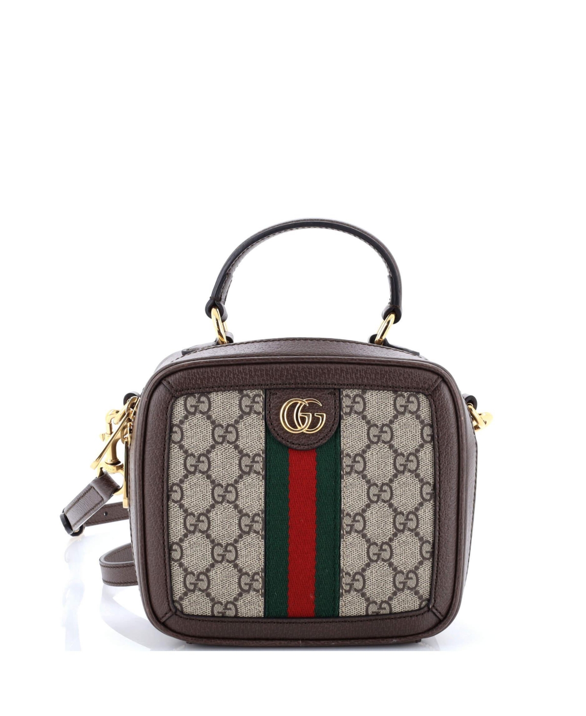 Click here for Pre-Owned Gucci Mini Ophidia Zip Around Top Handle... prices